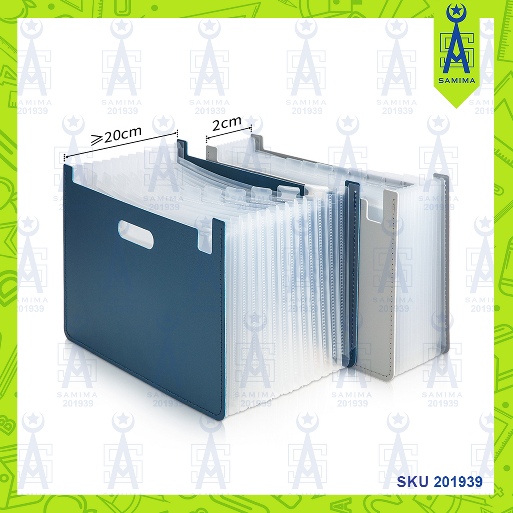 DELI 63951 13 POCKET EXPANDING FILE (BOX TYPE) A4 – Samima