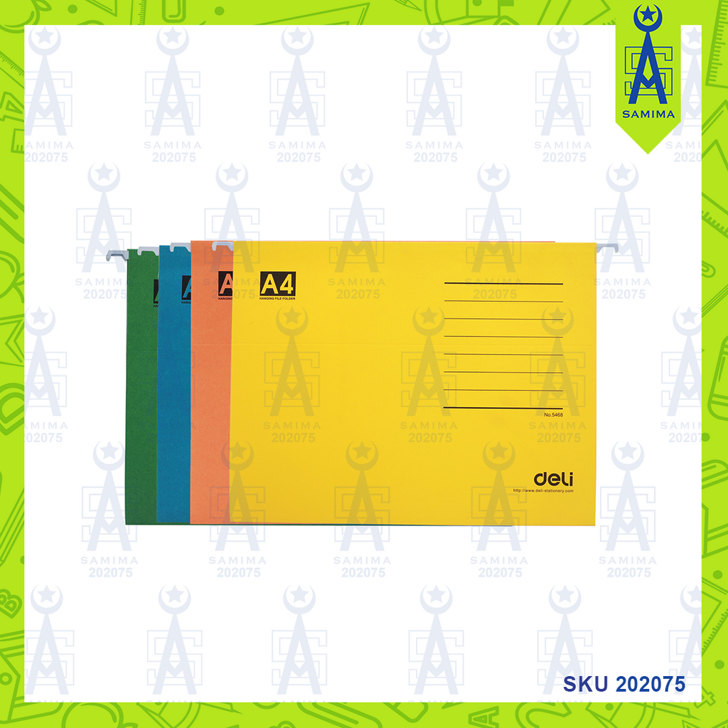 DELI 5468 INDIVIDUAL HANGING (FILE) FOLDER A4 25'S – Samima