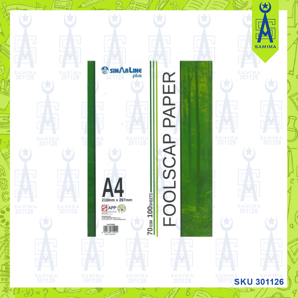 SINARLINE A4 EXAM SHEET 70GSM 50 SHEETS – Samima