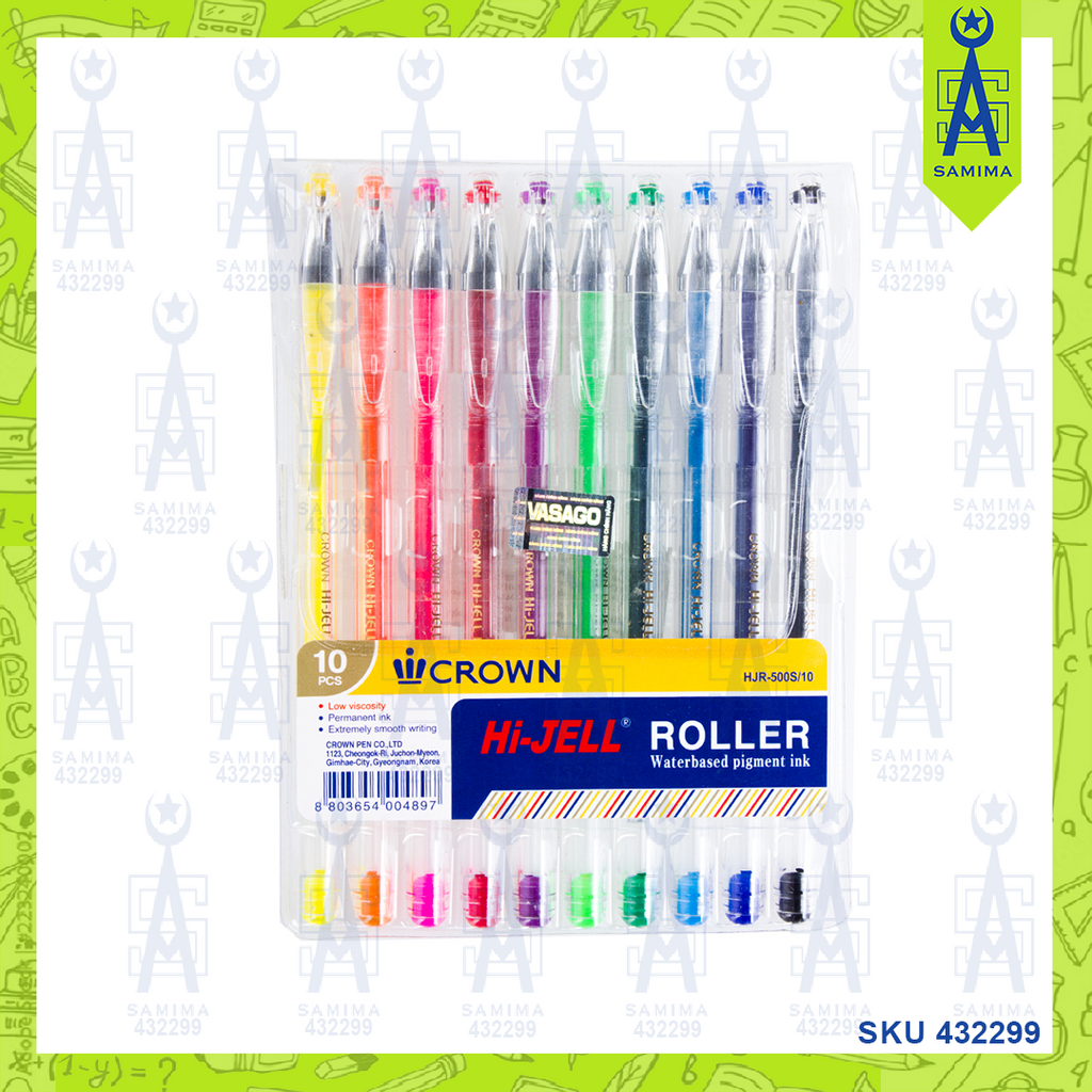CROWN HI-JELL ROLLER PEN HJR-500S/10'S – Samima