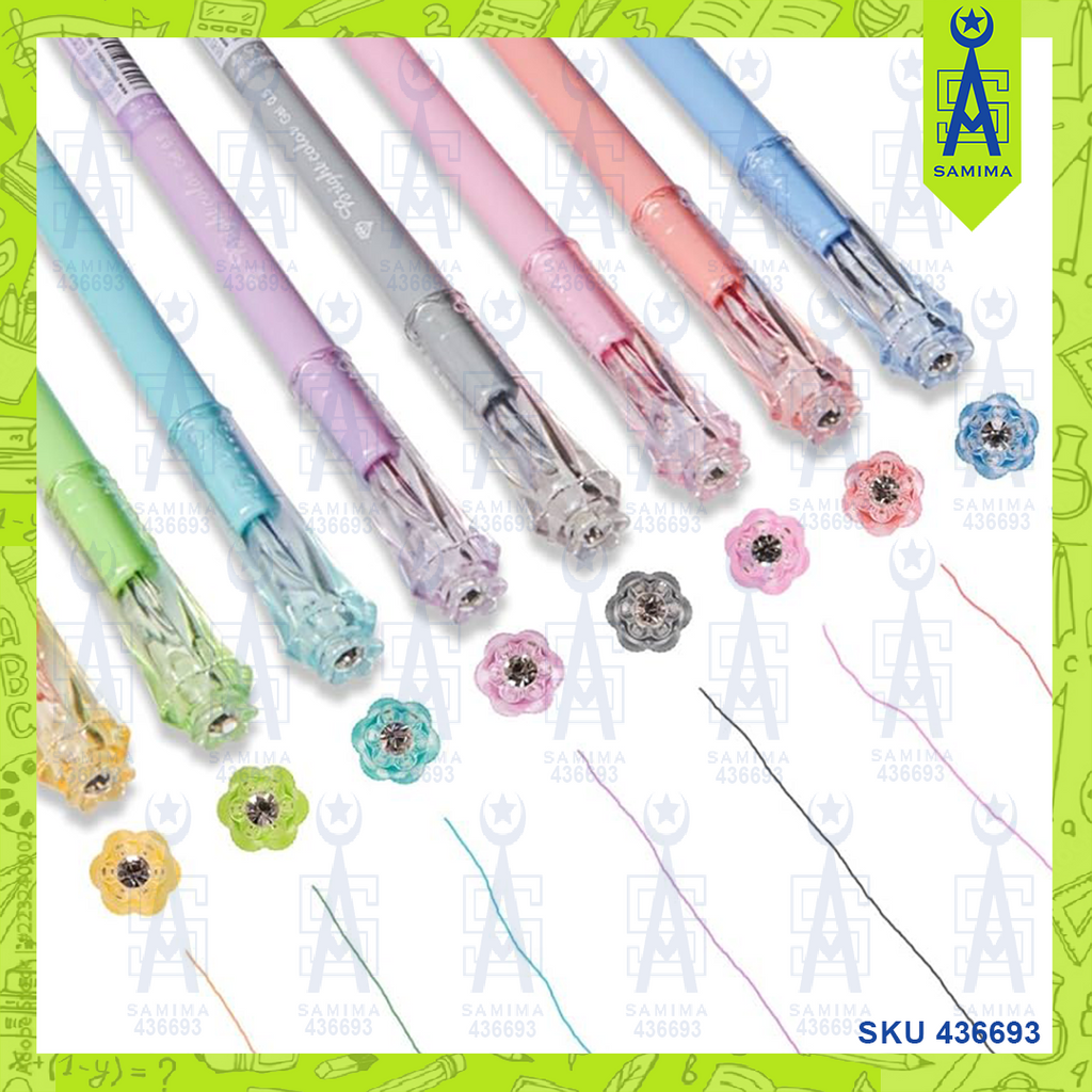 CHOSCH CS-G238 COLOUR DIAMOND PEN 0.5MM 8'S / BOX – Samima