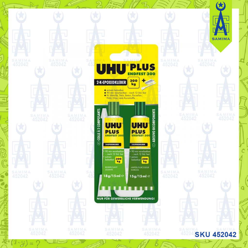 UHU PLUS ENDFEST 300KG 15ML 2'S – Samima