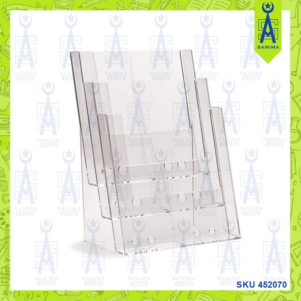 FLEXI BROCHURE HOLDER 3 TIER B5 N-98 ( PORTABLE ) – Samima