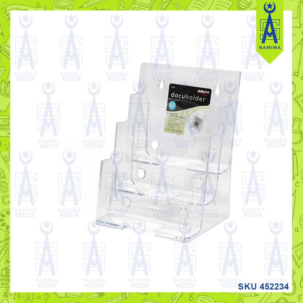 DEFLECTO 77931 A5 3 TIER DOCUHOLDER BROCHURE STAND – Samima