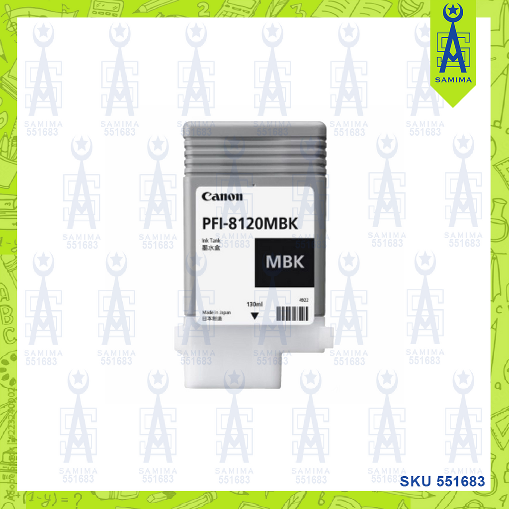 CANON PFI-8120MBK BLACK INK CARTRIDGE 4916(TM-5300 – Samima