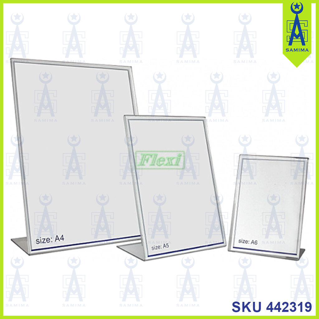 FLEXI ACRYLIC BROCHURE HOLDER A4 N-87 – Samima