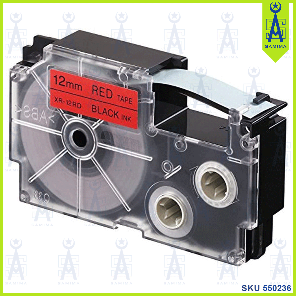 CASIO EZ-LABEL PRINTER TAPE CRT 12MM XR-12RD1 – Samima
