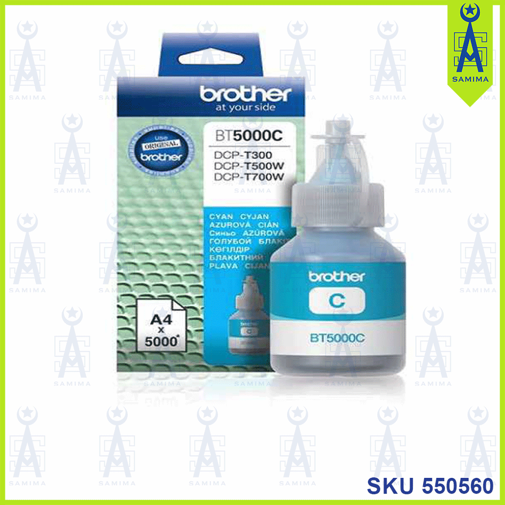 BROTHER 5000 CYAN INK CARTRIDGE BT5000C – Samima