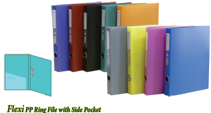 Flexi PP Ring File with Slide Pocket – Samima