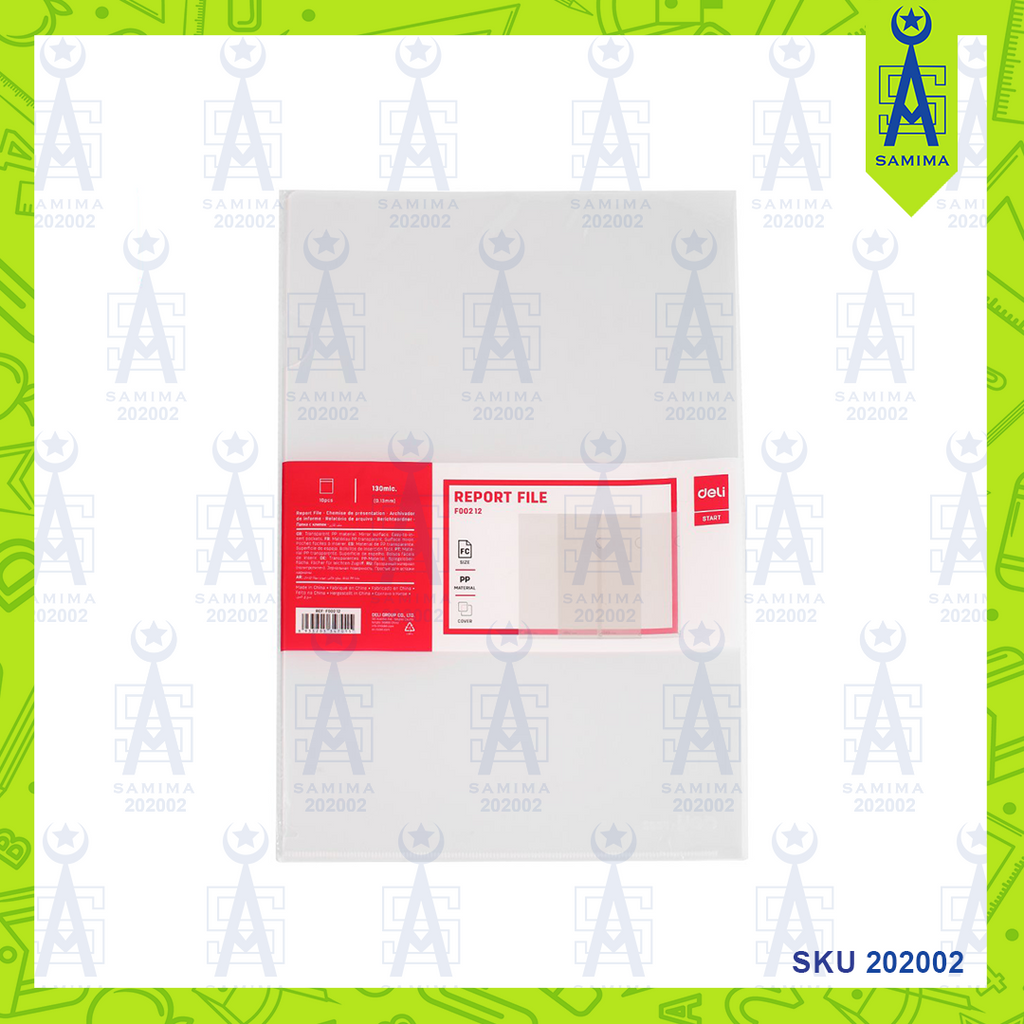 DELI F00212 (L SHEET FOLDER) REPORT FILE F4 10'S / – Samima
