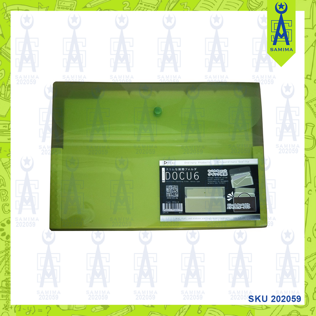 KCK MT6114 DOCU6 EXPA BUTTON (FILE) HOLDER GREEN – Samima