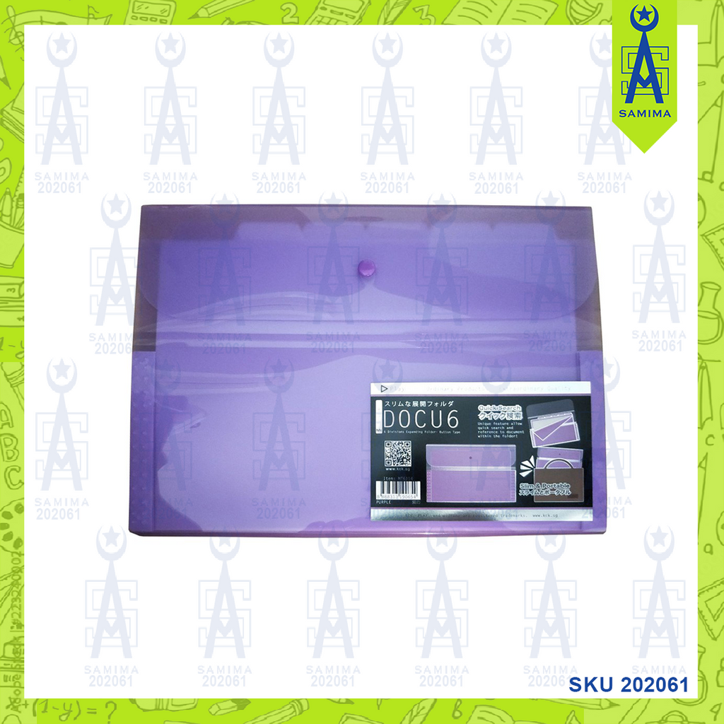 KCK MT6114 DOCU6 EXPA BUTTON (FILE) HOLDER PURPLE – Samima