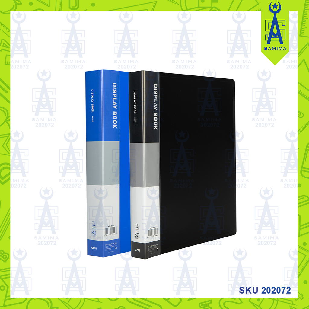 DELI 38148 DISPLAY (CLEAR) BOOK A4 60 POCKETS – Samima