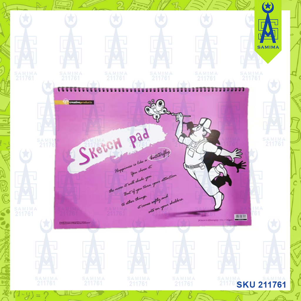 CP SKETCH PAD SCSP-3115 135GSM 15'S A3 PURPLE – Samima