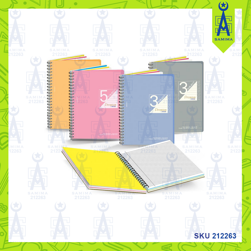 CAMPAP 3266 WIRE O 5 SUBJECT NOTE BOOK A5 160'S – Samima