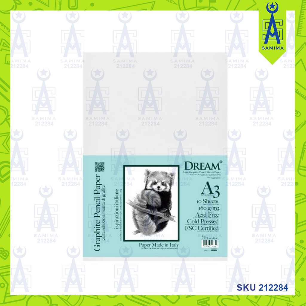 DREAM GRAPHITE PENCIL PAPER A3 160G 10'S – Samima