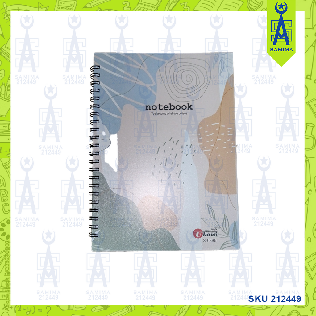 UKAMI HELLO BONJOUR SPIRAL NOTE BOOK A5 70GSM 120' – Samima