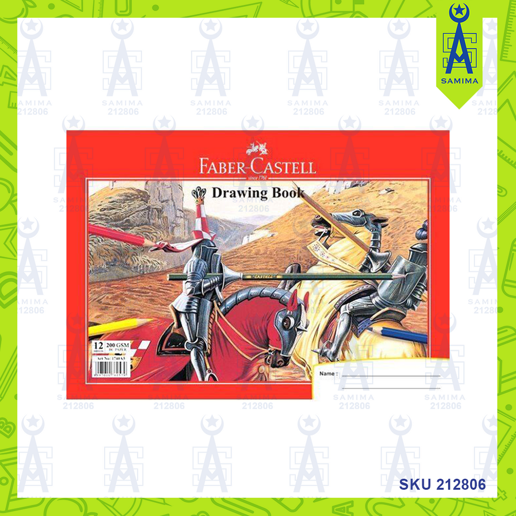 FABER CASTELL DRAWING BOOK A3 200GSM 12'S – Samima