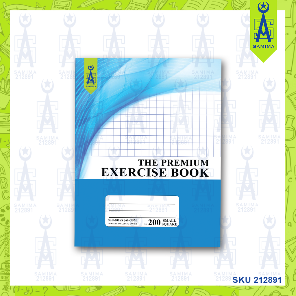 SSB THE PREMIUM EXERCISE BOOK SMALL SQUARE 1'S – Samima
