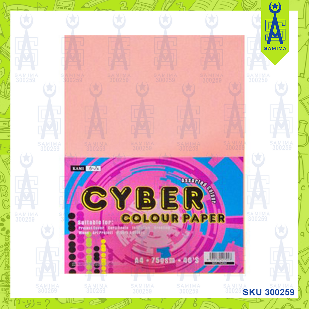 KAMI CYBER COL.PAPER A4 75GSM 40'S SKUT-7540M – Samima
