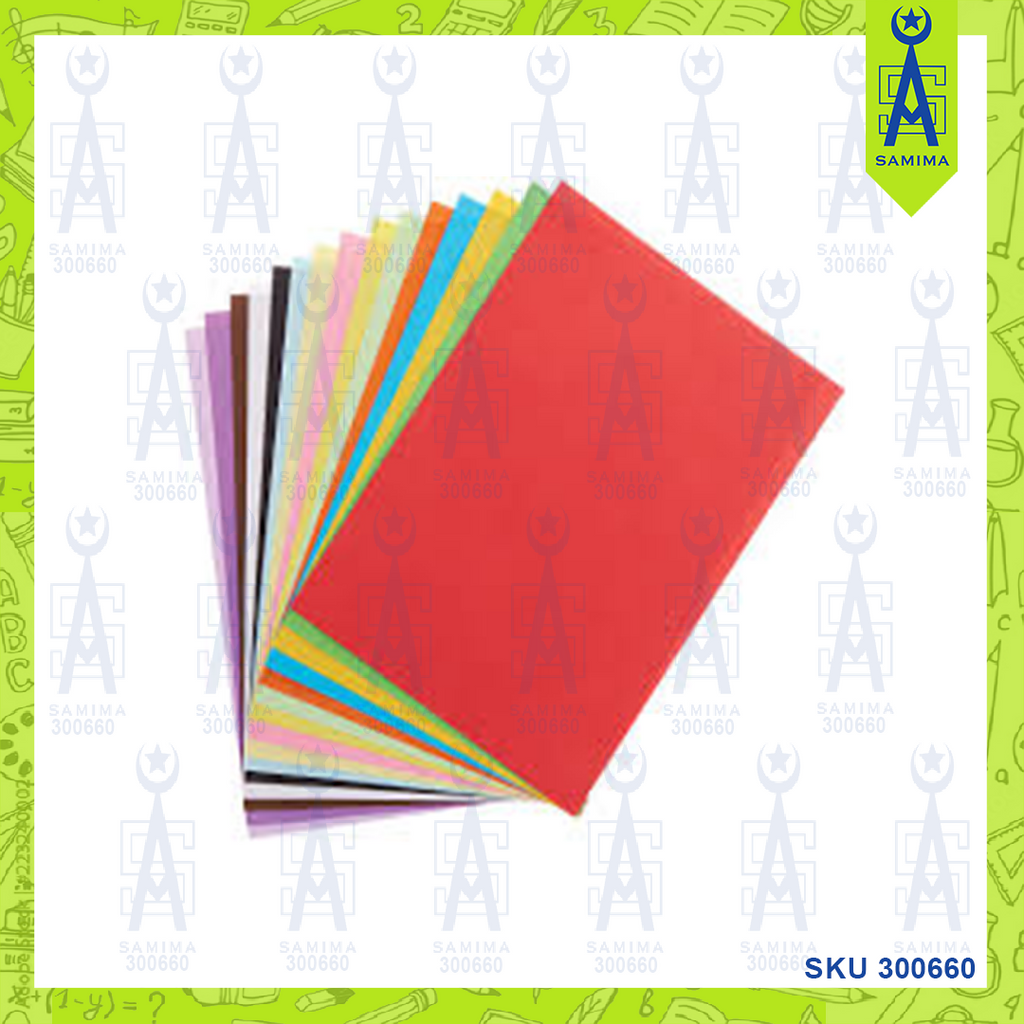 A4 CONSTRUCTION PAPER ASSTS COLOUR 100'S – Samima