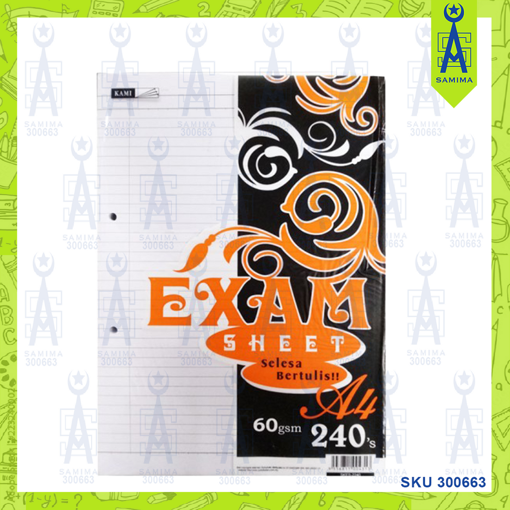 KAMI EXAM SHEET 60GSM 240'S – Samima
