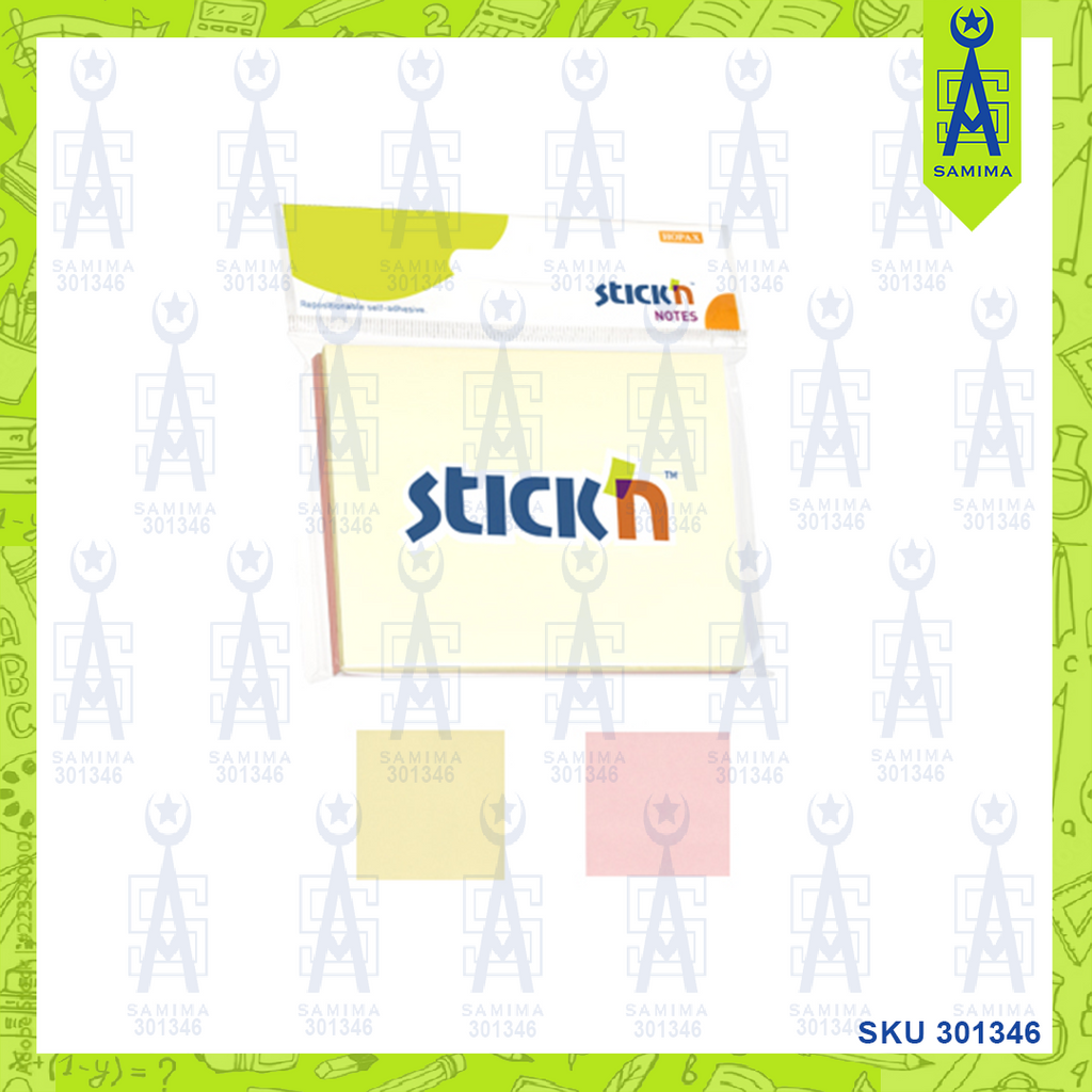 HOPAX STICK'N NOTES 3X4 76X101MM GREEN – Samima