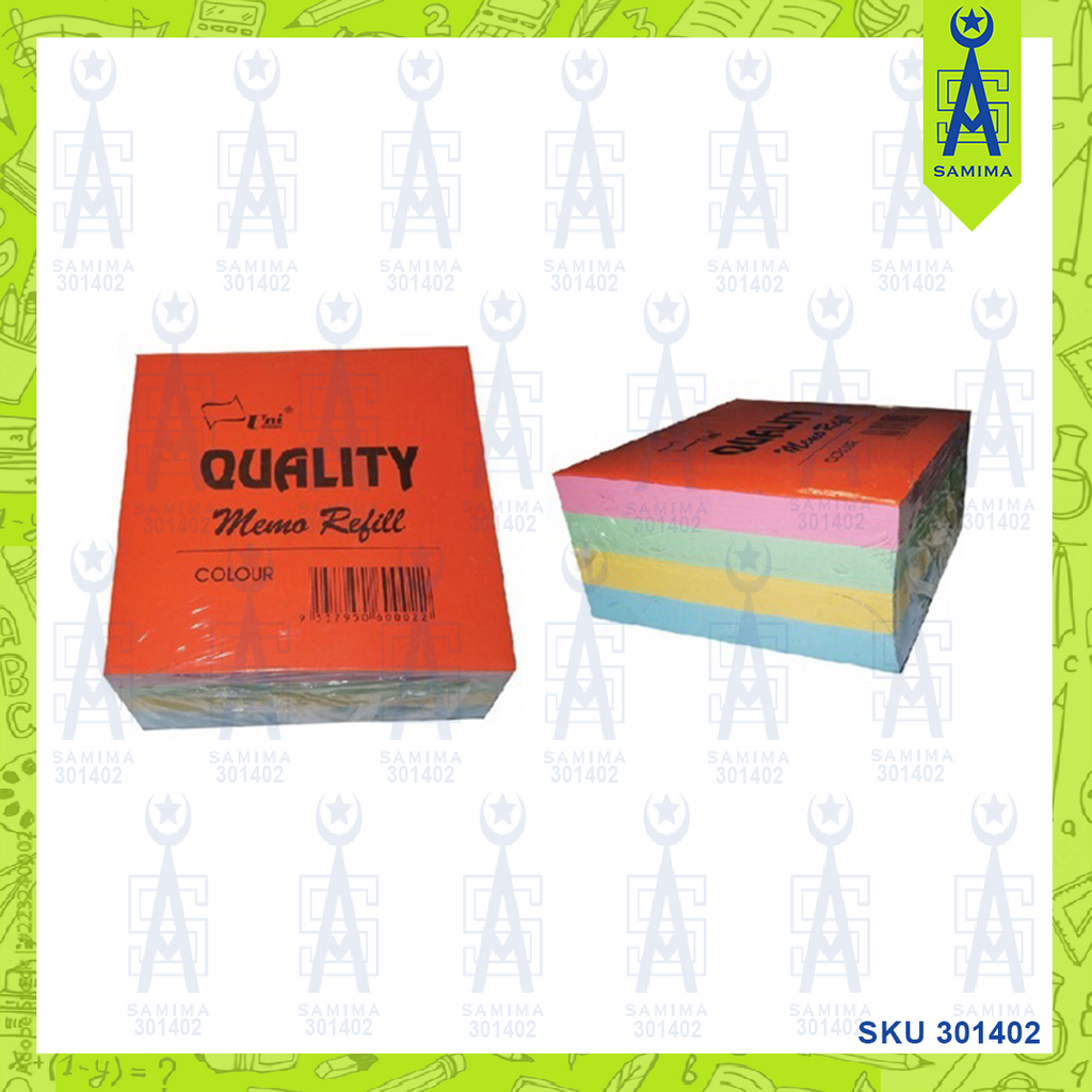 UNI QUALITY MEMO REFILL COLOUR 9008 – Samima