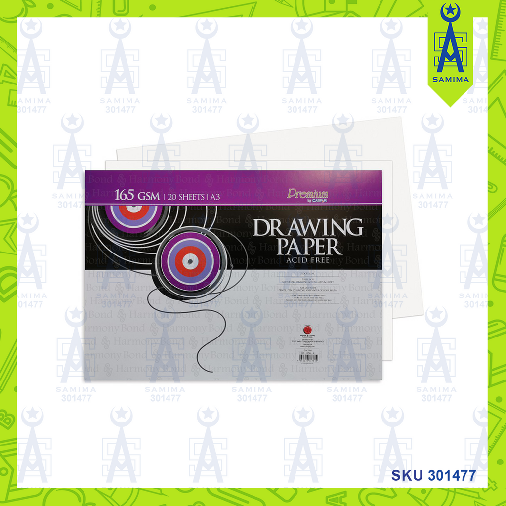 CAMPAP DRAWING PAPER A3 165GSM 20'S CA3764 – Samima