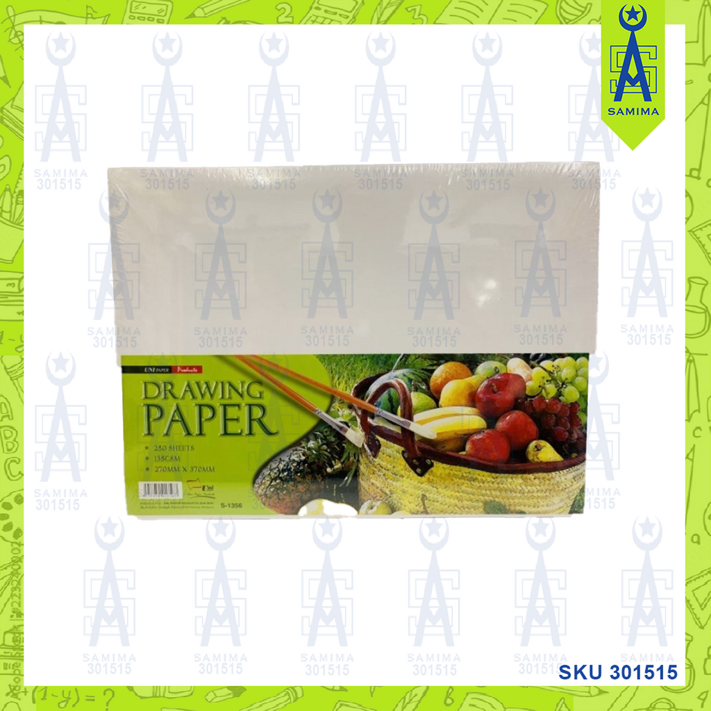 UNI DRAWING PAPER B4 11 X 15'' 135GSM 250'S S-1356 – Samima