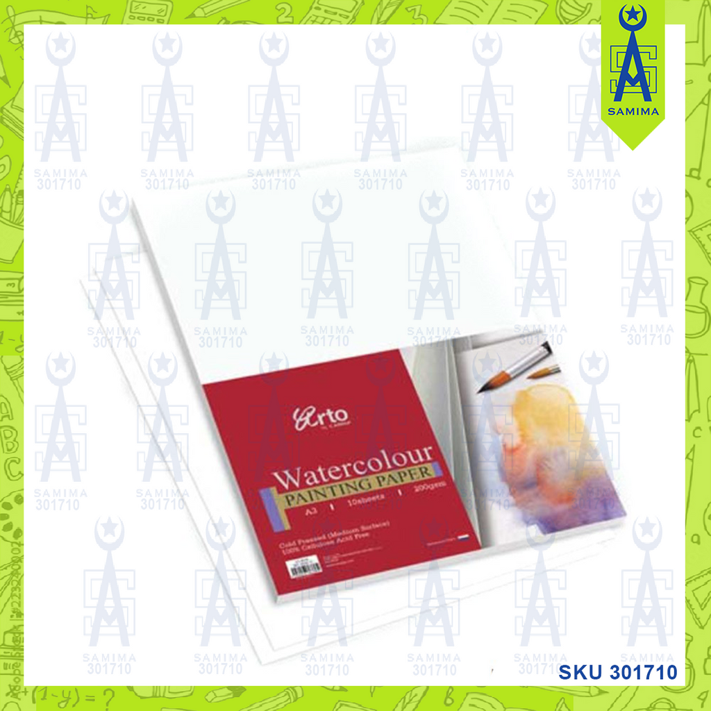 ARTO WATER COLOUR PAINTING PAPER A3 200G 10'S36343 – Samima