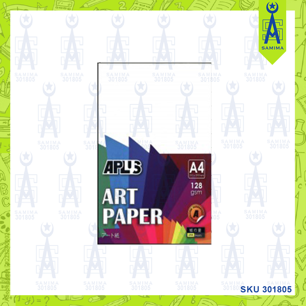 APLUS ART CARD WHITE A4 128 GSM 10'S – Samima