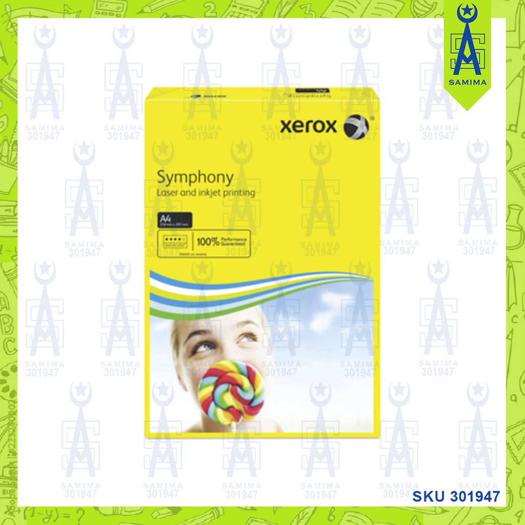 SYMPHONY XEROX COLOUR PAPERS A4 80GSM 500'S – Samima