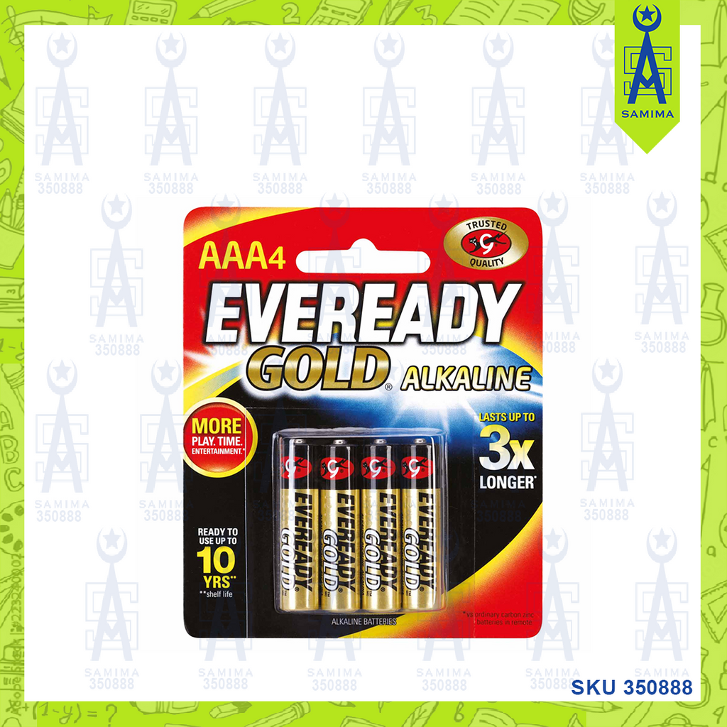 EVEREADY GOLD BATTERIES AAA 4'S – Samima