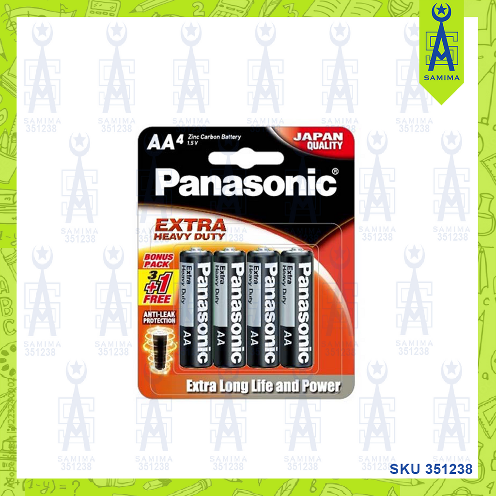 PANASONIC BATTERY EXTRA HEAVY DUTY AA4'S – Samima