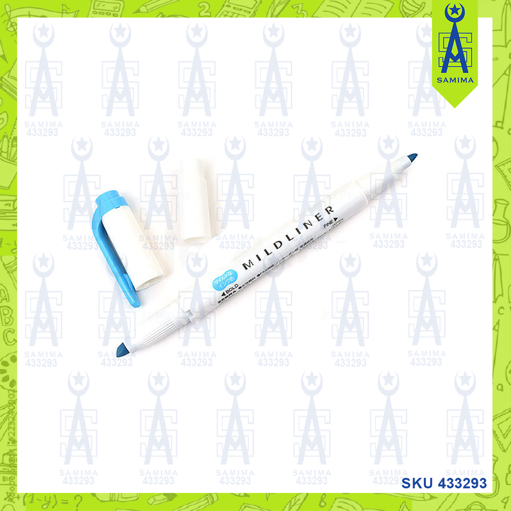 ZEBRA MILDLINER TWIN TIP FLUORE HIGHLIGHTER CYAN – Samima