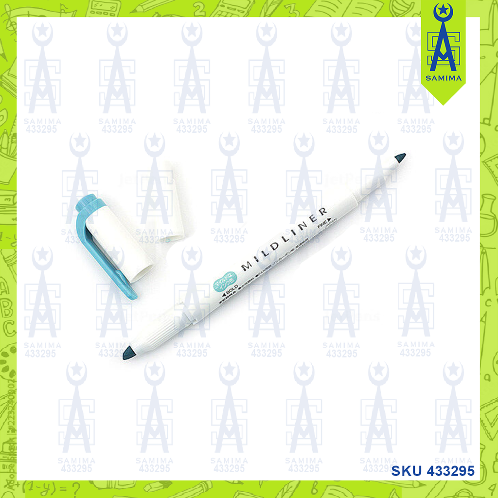 ZEBRA MILDLINER TWIN TIP FLUORE HIGHLIGHTER BLUE – Samima