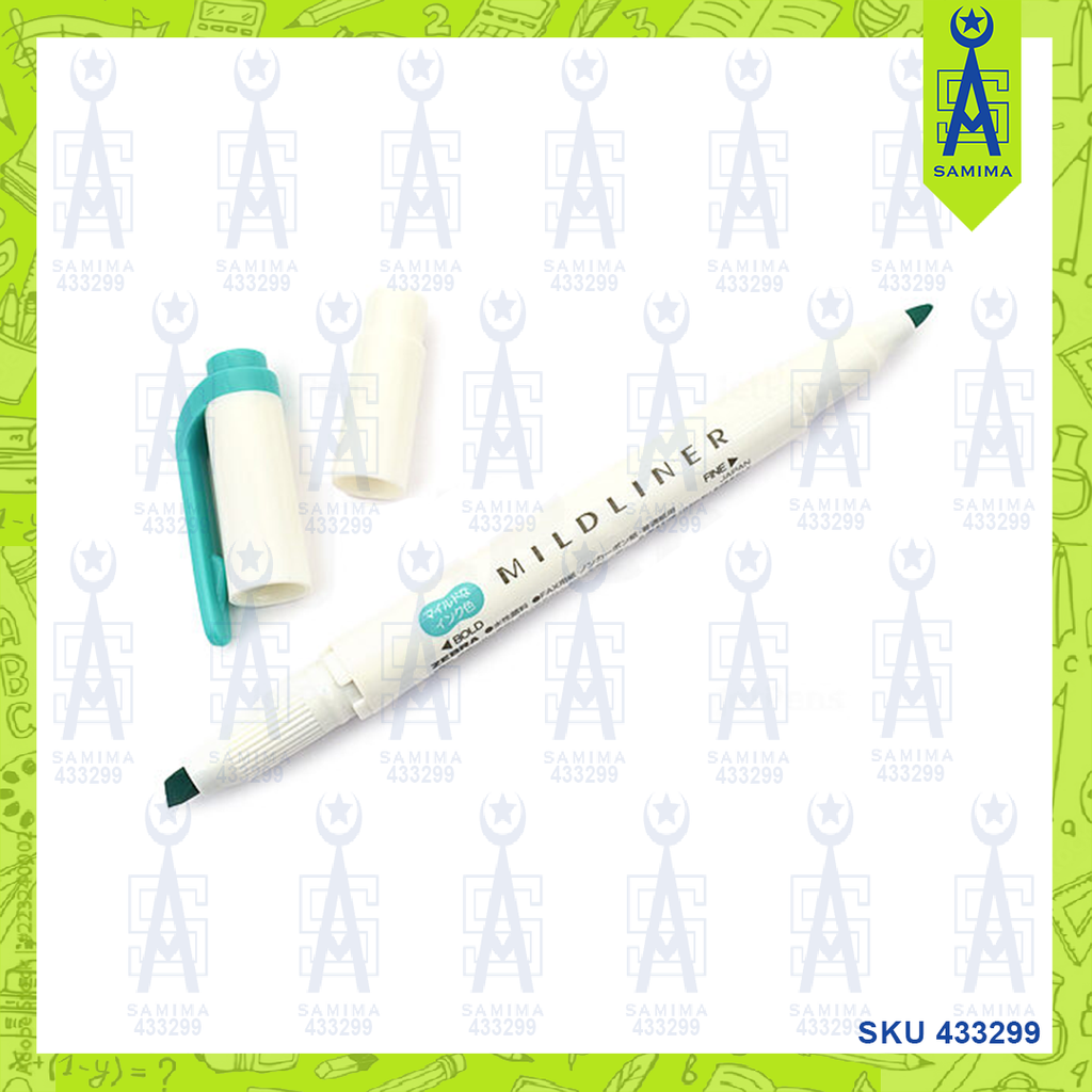 ZEBRA MILDLINER TWIN TIP FLUORE HIGHLIGHTER GREEN – Samima
