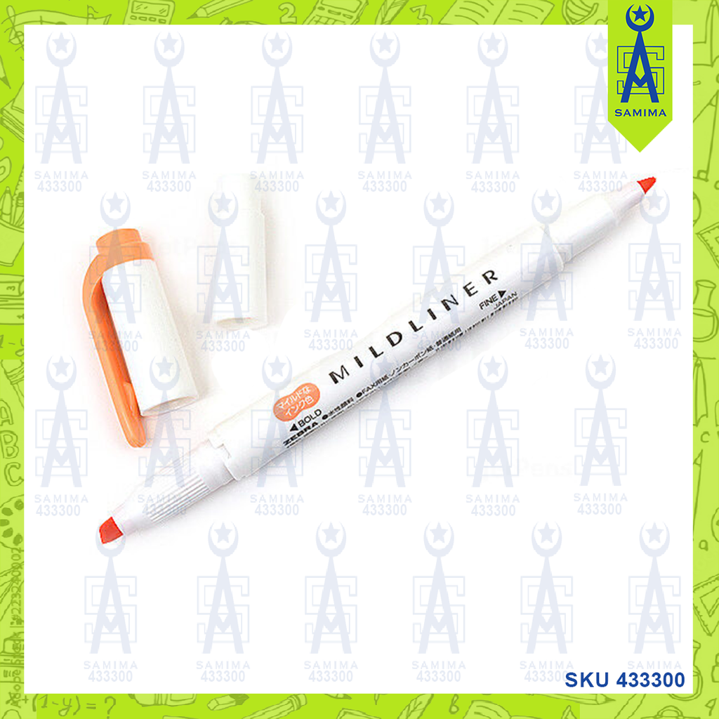 ZEBRA MILDLINER TWIN TIP FLUORE HIGHLIGHTER APRICO – Samima