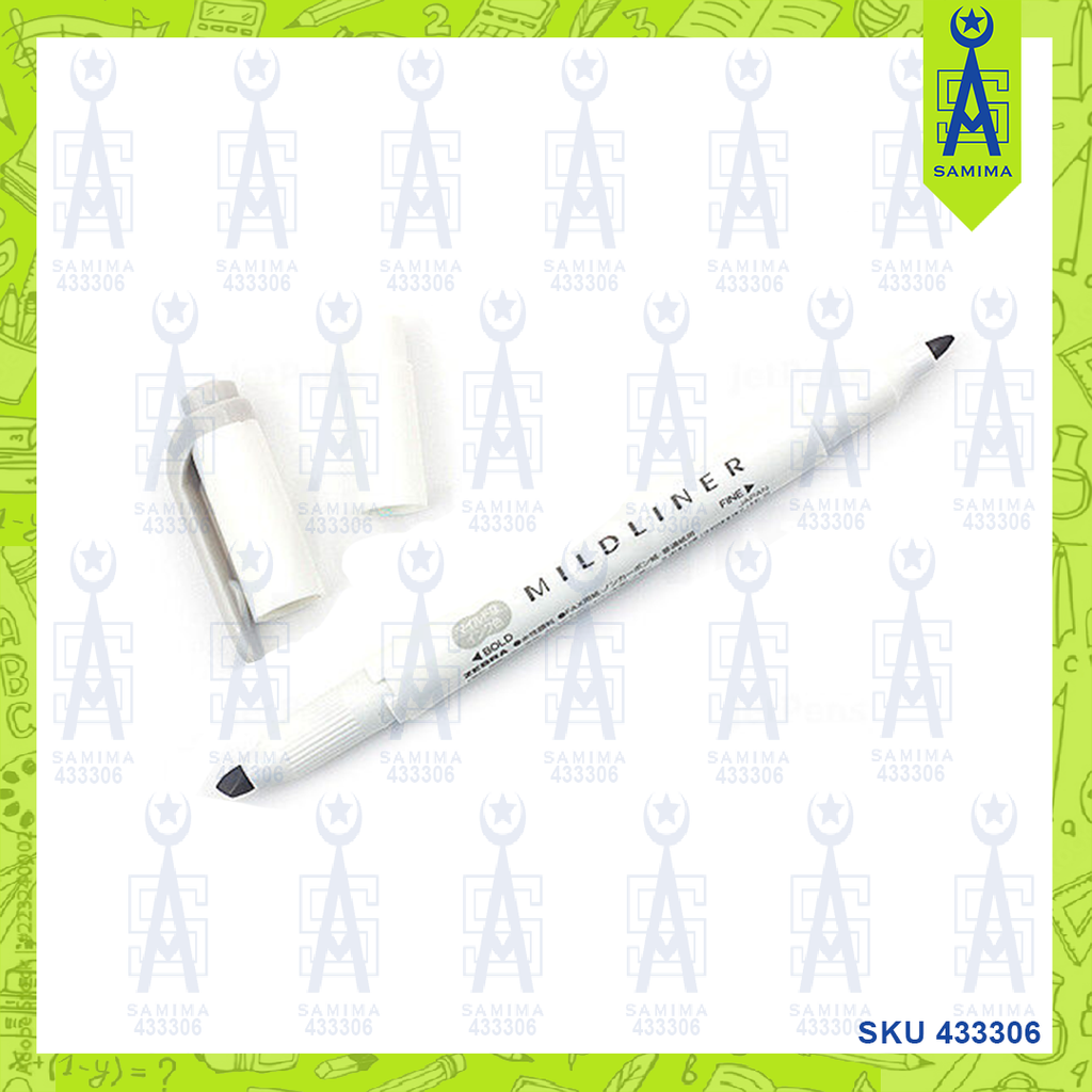 ZEBRA MILDLINER TWIN TIP FLUORE HIGHLIGHTER GRAY – Samima