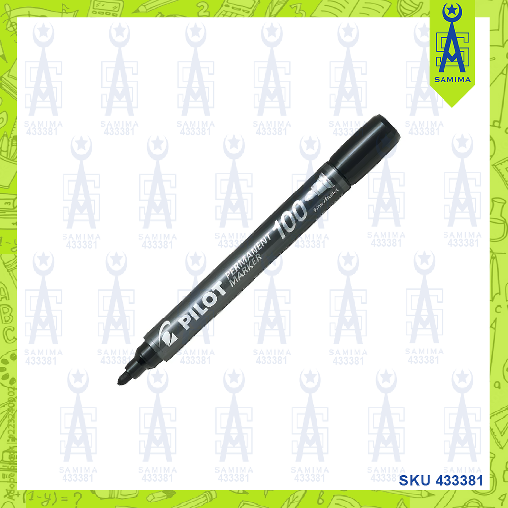 PILOT PERMANENT MARKER 100 FINE BULLET BLACK – Samima