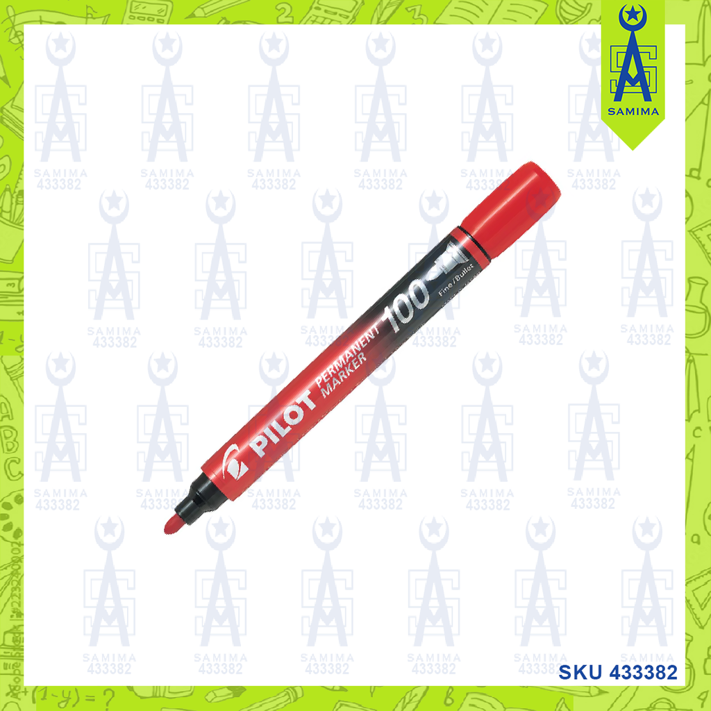 PILOT PERMANENT MARKER 100 FINE BULLET RED – Samima