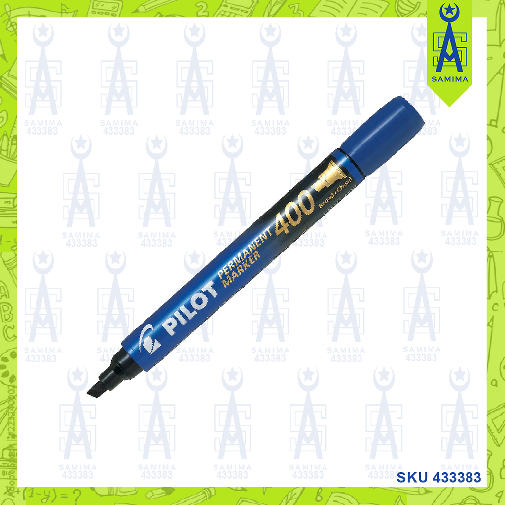 PILOT PERMANENT MARKER 400 BROAD CHIISEL BLUE – Samima