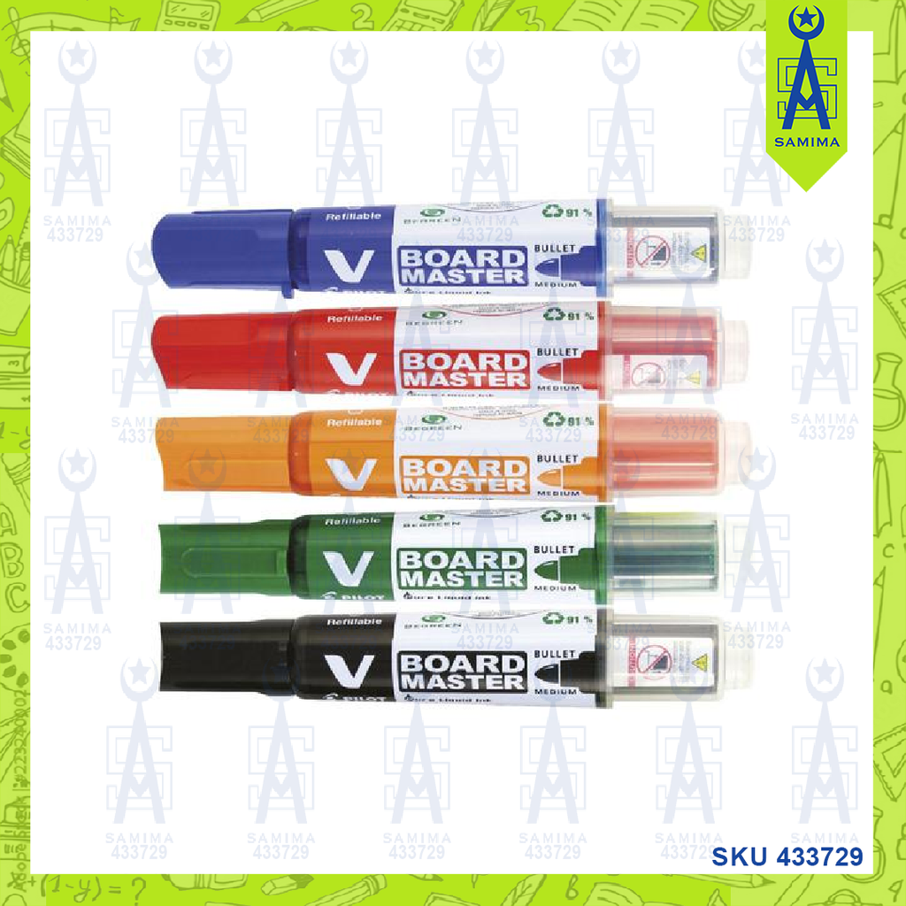 PILOT V BOARD MASTER MARKER 5 COLOR / PACK – Samima
