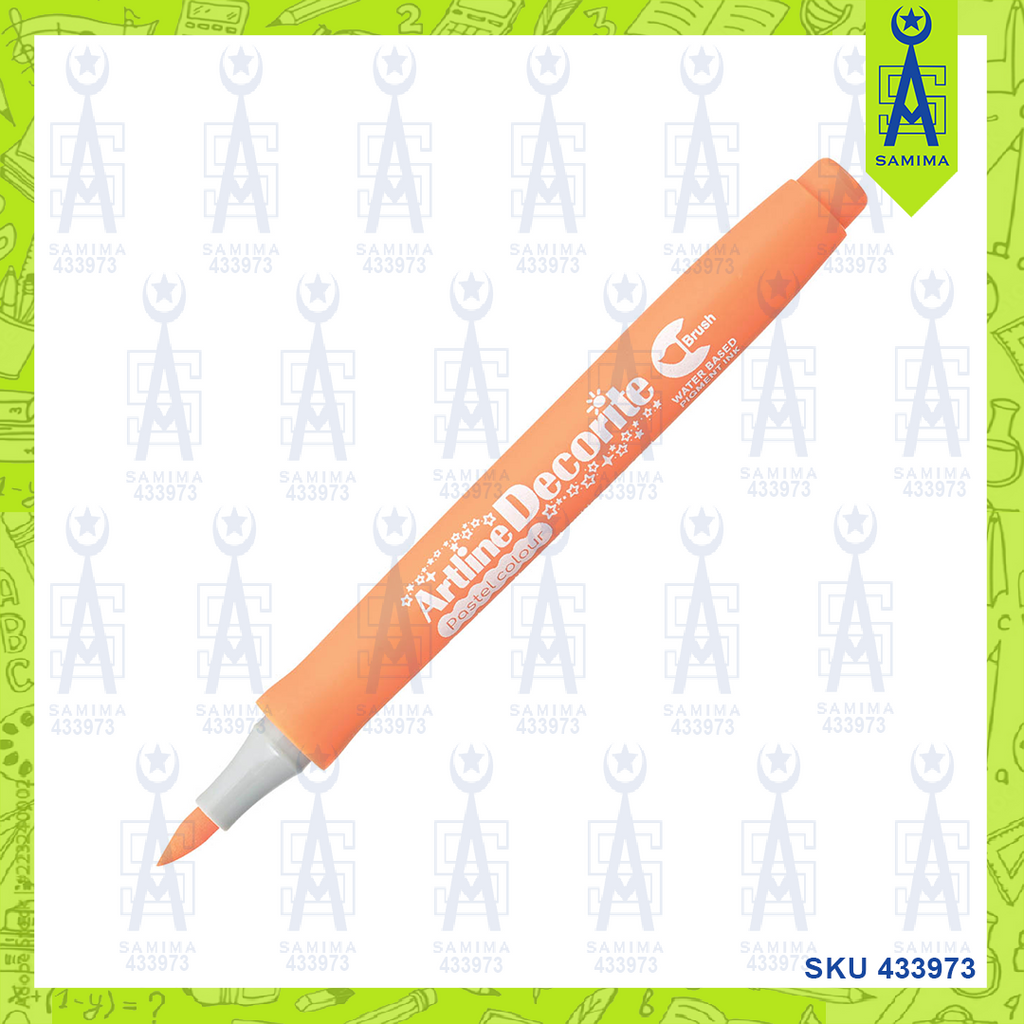ARTLINE DECORITE BRUSH MARKER PASTEL ORANGE – Samima