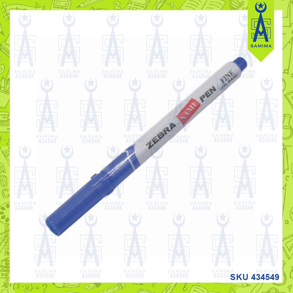 ZEBRA NAME PEN FINE BLUE – Samima