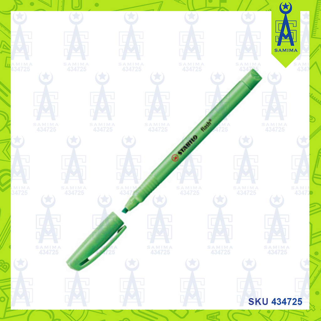 STABILO FLASH HIGHLIGHTER GREEN 555/33 – Samima