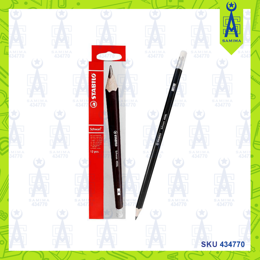 STABILO BLACK LEAD PENCILS 2B 12'S 4906L/2B – Samima