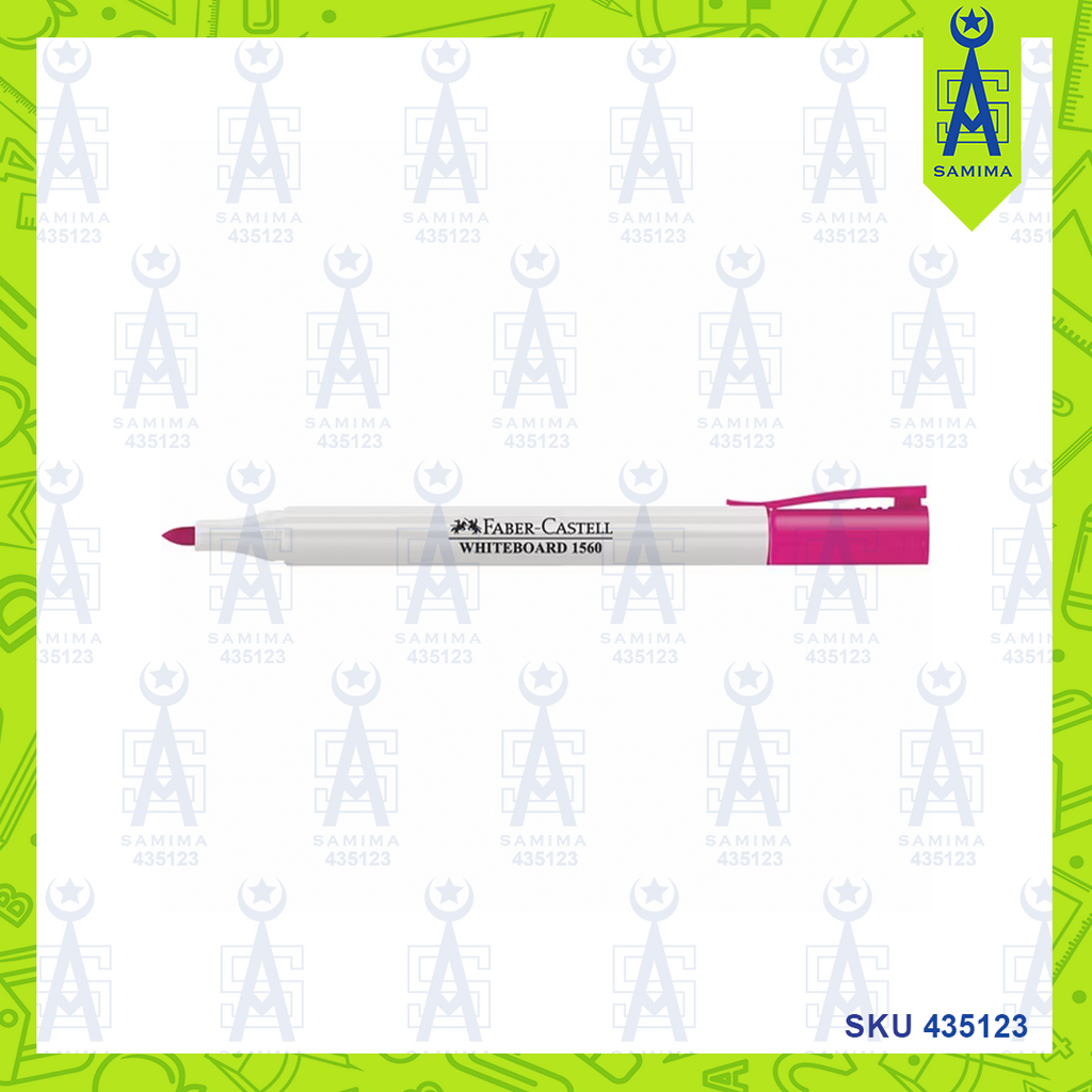 FABER CASTELL SLIM WHITE BOARD MARKER PINK 156028 – Samima