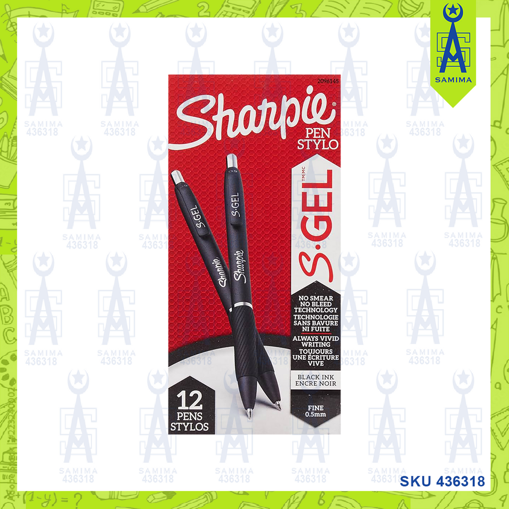 SHARPIE S.GEL BALL PEN 0.5MM BLACK – Samima